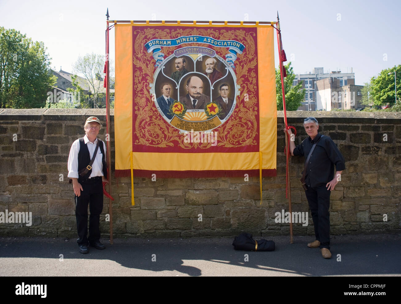 Durham miners banner hi-res stock photography and images - Alamy