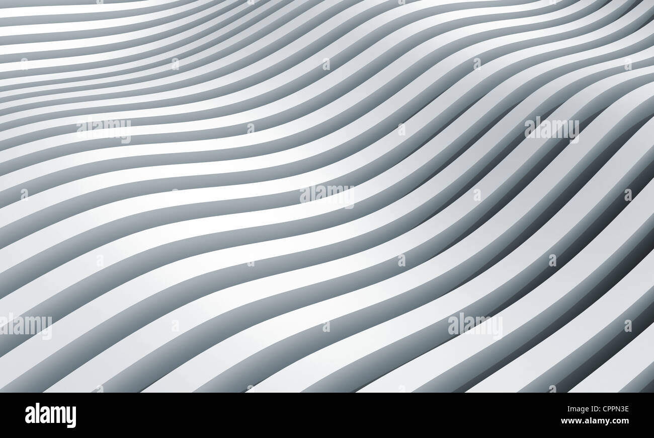 Monochrome abstract 3d wave stripes background Stock Photo - Alamy
