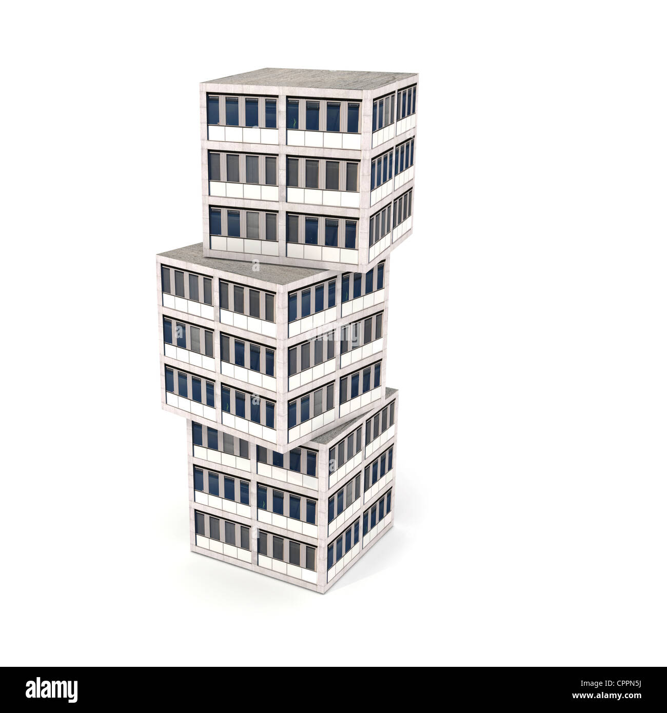Office blocks buildings Cut Out Stock Images & Pictures - Alamy