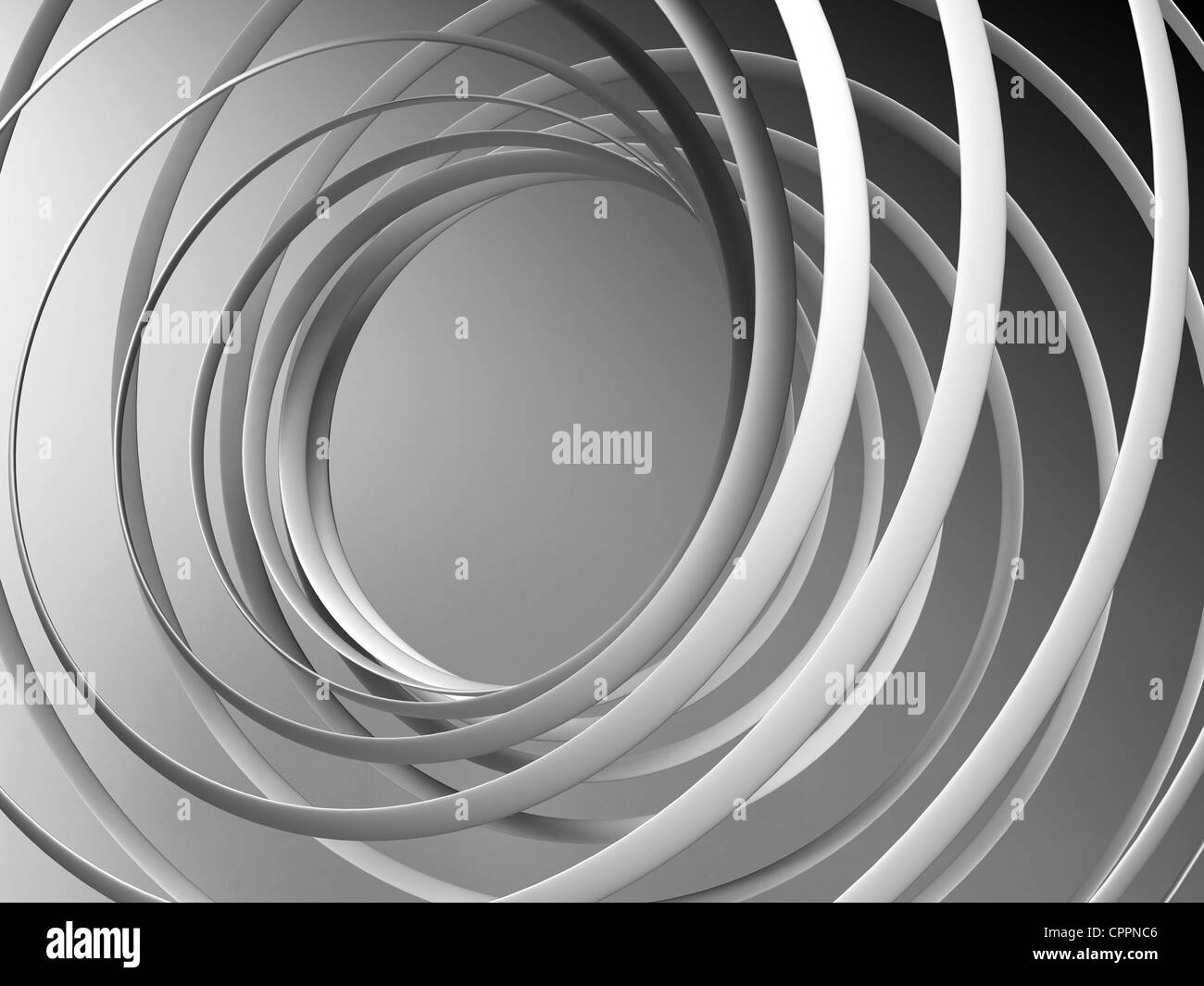 Monochrome abstract 3d spiral background Stock Photo - Alamy