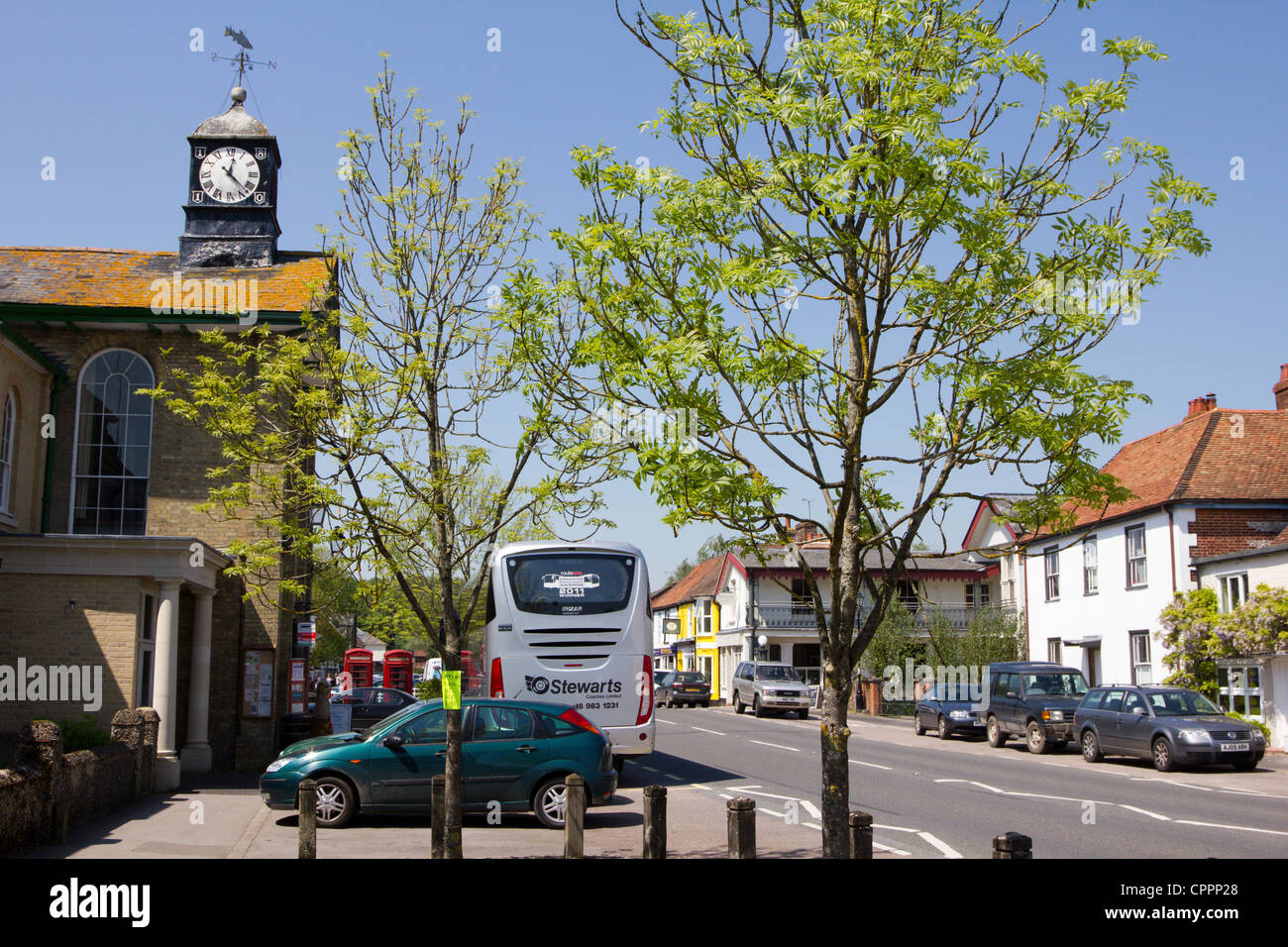 stockbridge village hampshire england uk Stock Photo - Alamy