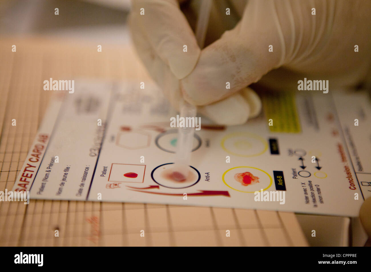 Blood types test hi-res stock photography and images - Alamy