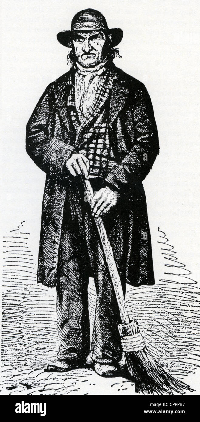 Victorian crossing sweeper hi-res stock photography and images - Alamy