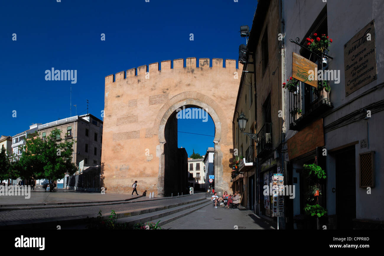 Spain Andalusia Granada ancient gate Stock Photo - Alamy