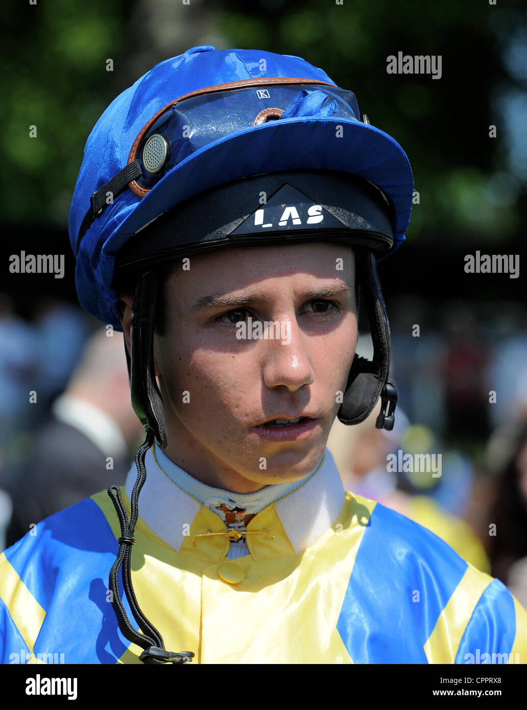 MICHAEL METCALFE JOCKEY YORK RACECOURSE YORK ENGLAND 26 May 2012 Stock ...