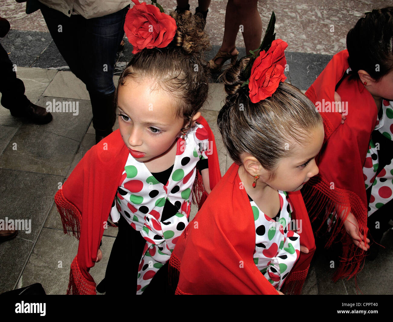 Spain Andalusia Flamenco kids Stock Photo - Alamy