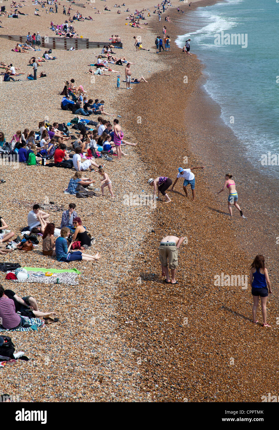 Brighton Beach Seafront in UK Stock Photo - Alamy