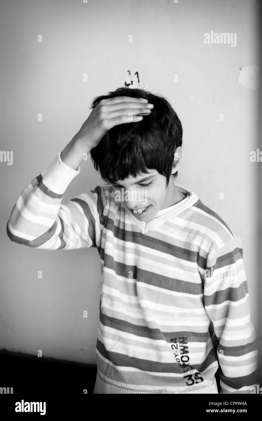 Disabled Child Black and White Stock Photos & Images - Alamy