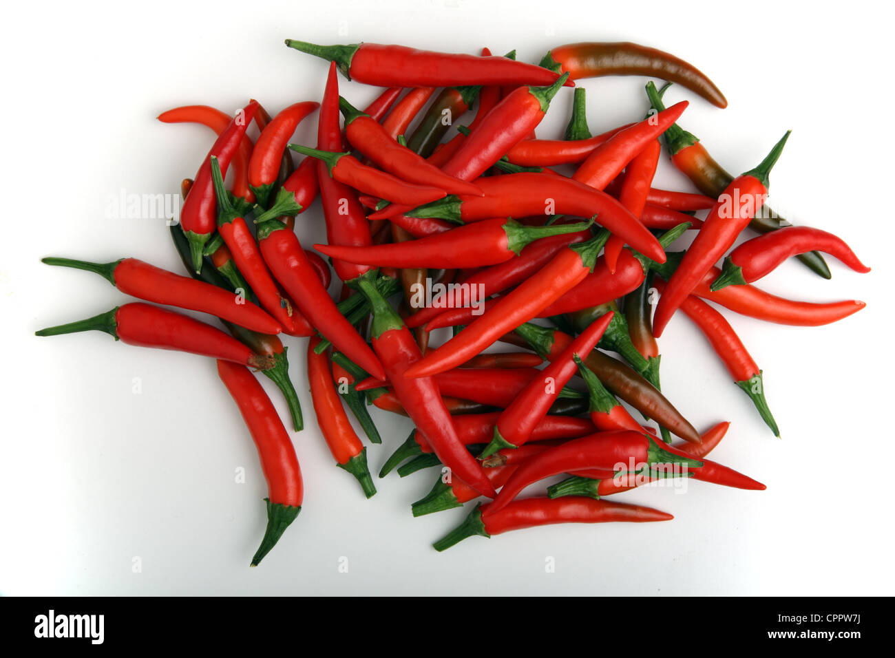 Heap of red Thai Chilies Stock Photo - Alamy