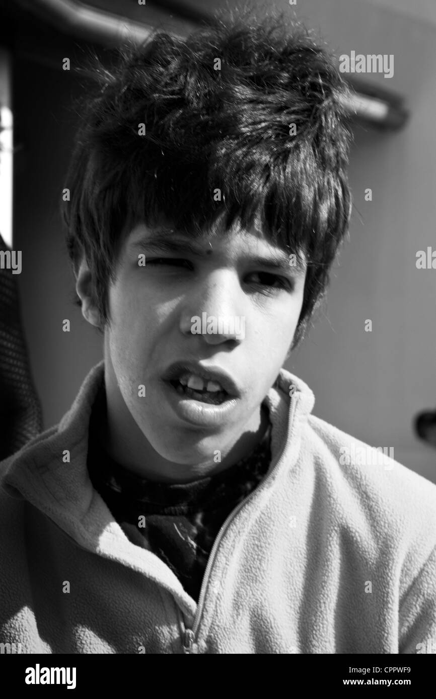 An autistic child Black and White Stock Photos & Images - Alamy