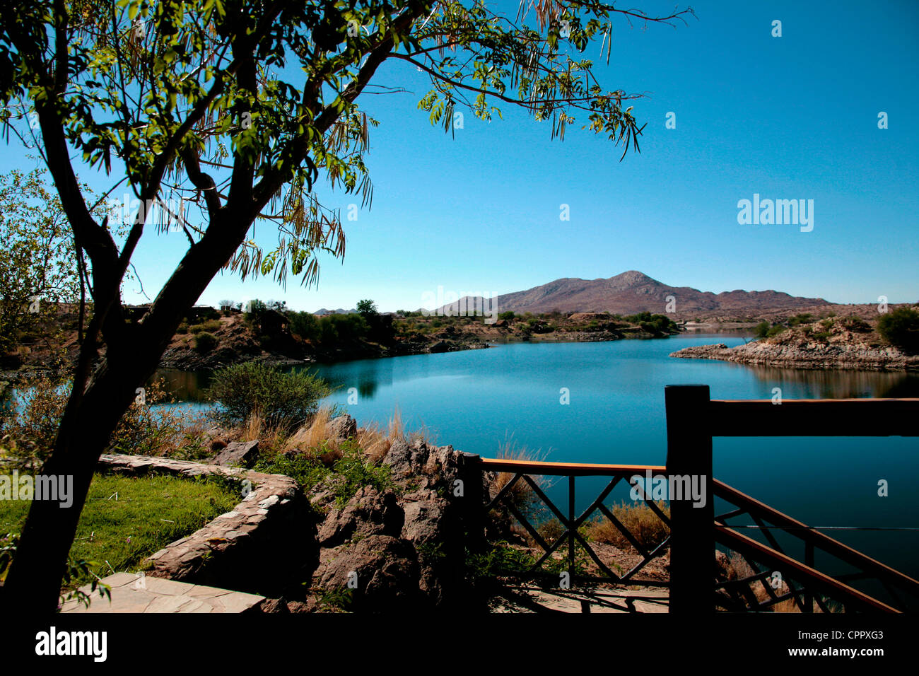 Africa lake namibia oanob dam hi-res stock photography and images - Alamy