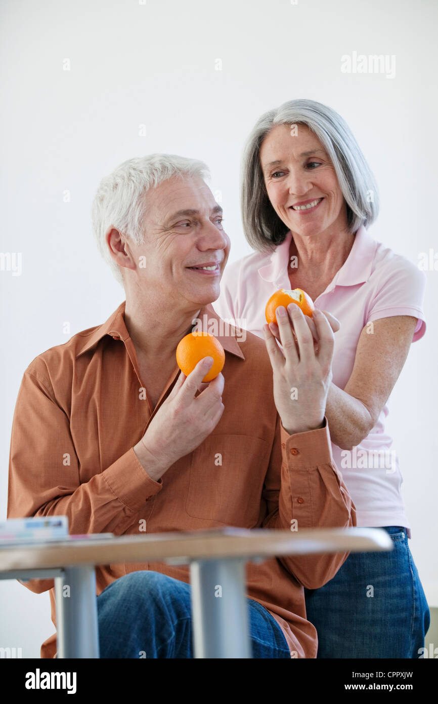 ELDERLY PERSON EATING Stock Photo - Alamy