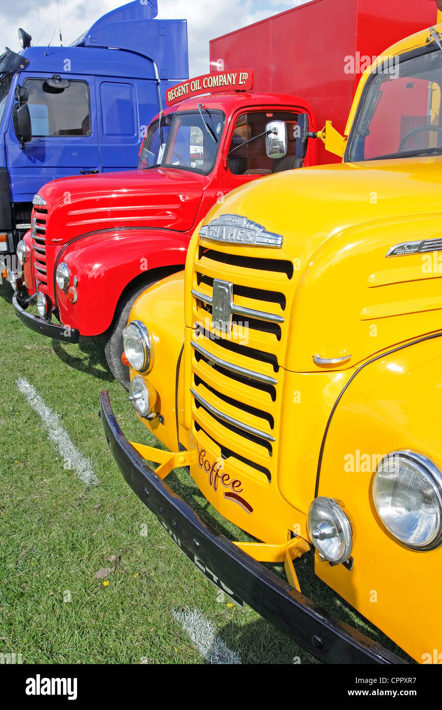 A colourful collection of Veteran Lorries at a Festival of Transport in ...