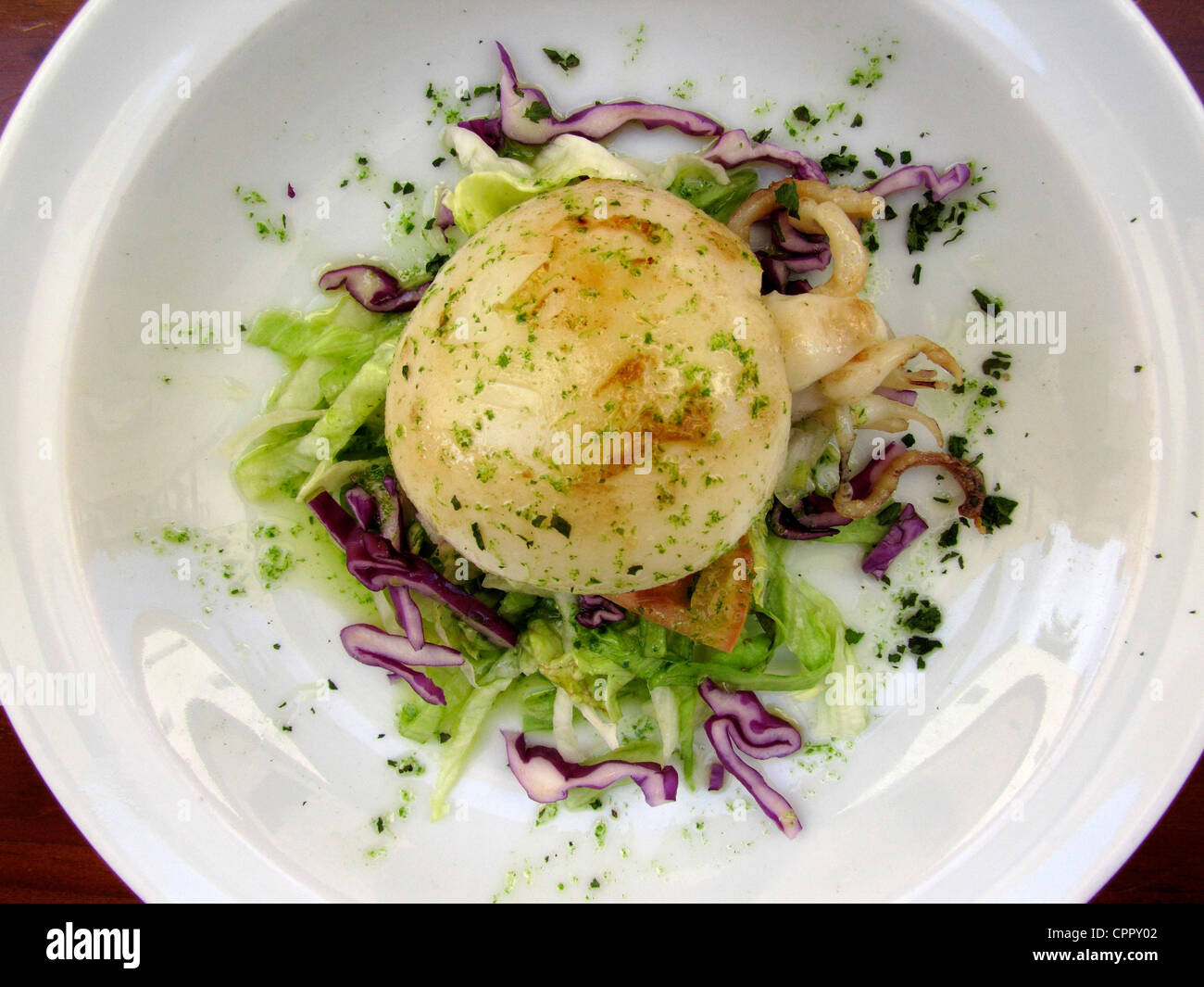 Spain Andalusia Cadiz Cuttlefish and shrimp Tapas Stock Photo - Alamy