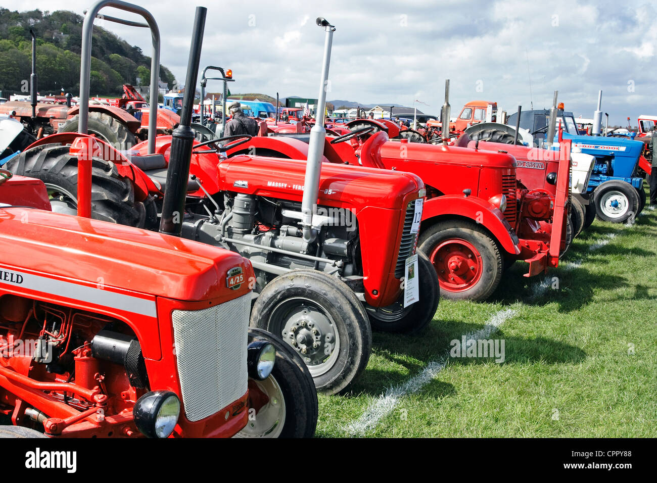 A group of Veteran Tractors gathered at a festival of Transport in ...