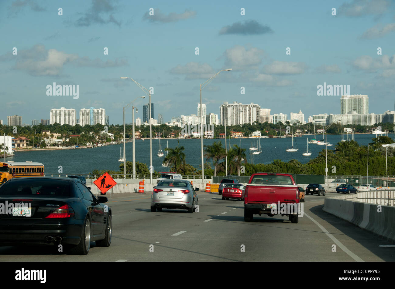 Rickenbacker causeway miami hi-res stock photography and images - Alamy