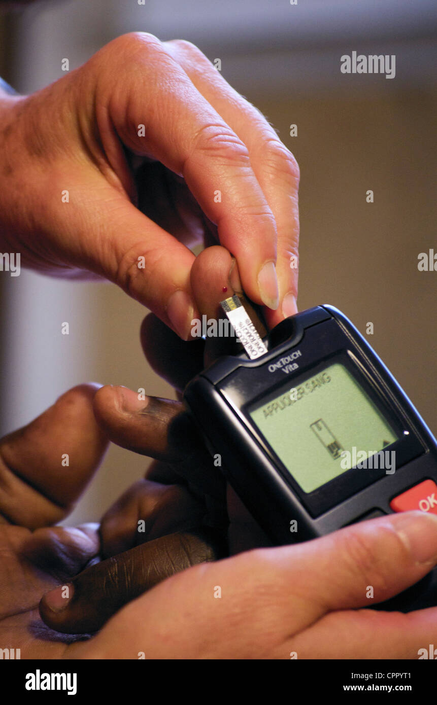 TEST FOR DIABETES Stock Photo - Alamy