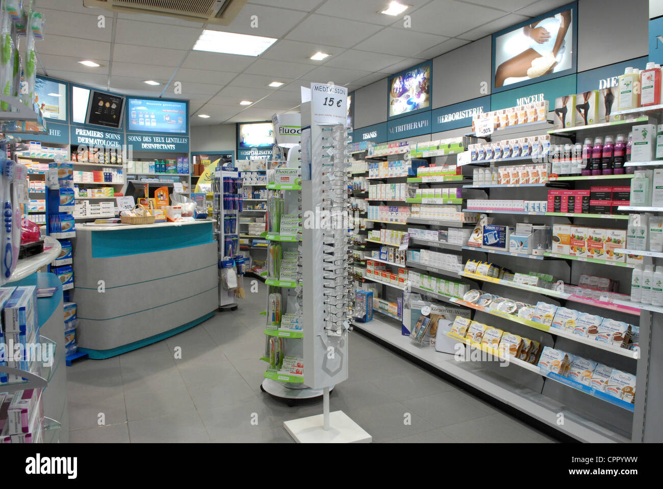 INTERIOR OF A CHEMIST'S SHOP Stock Photo - Alamy