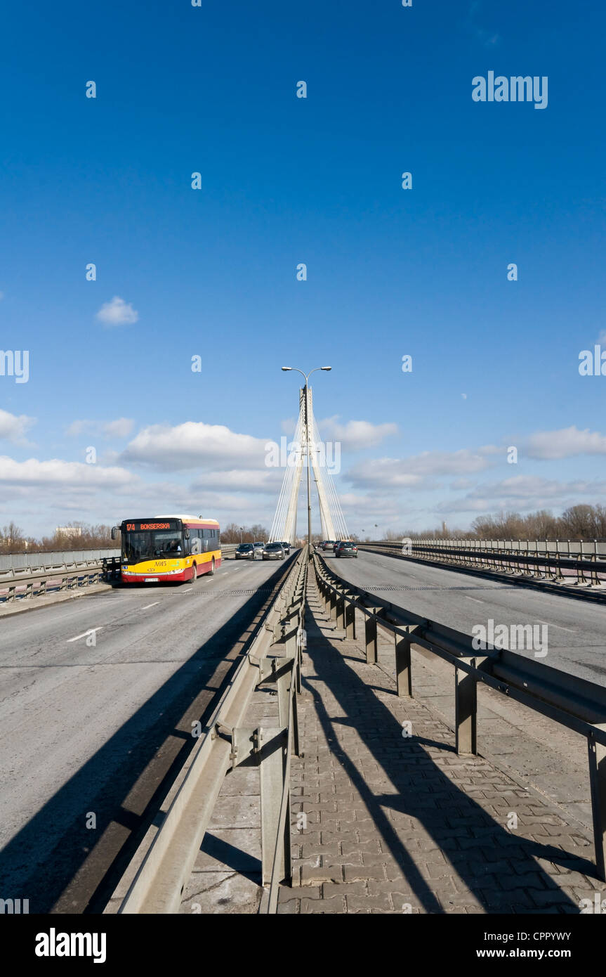 Świętokrzyski Bridge, Warsaw, Poland Stock Photo - Alamy