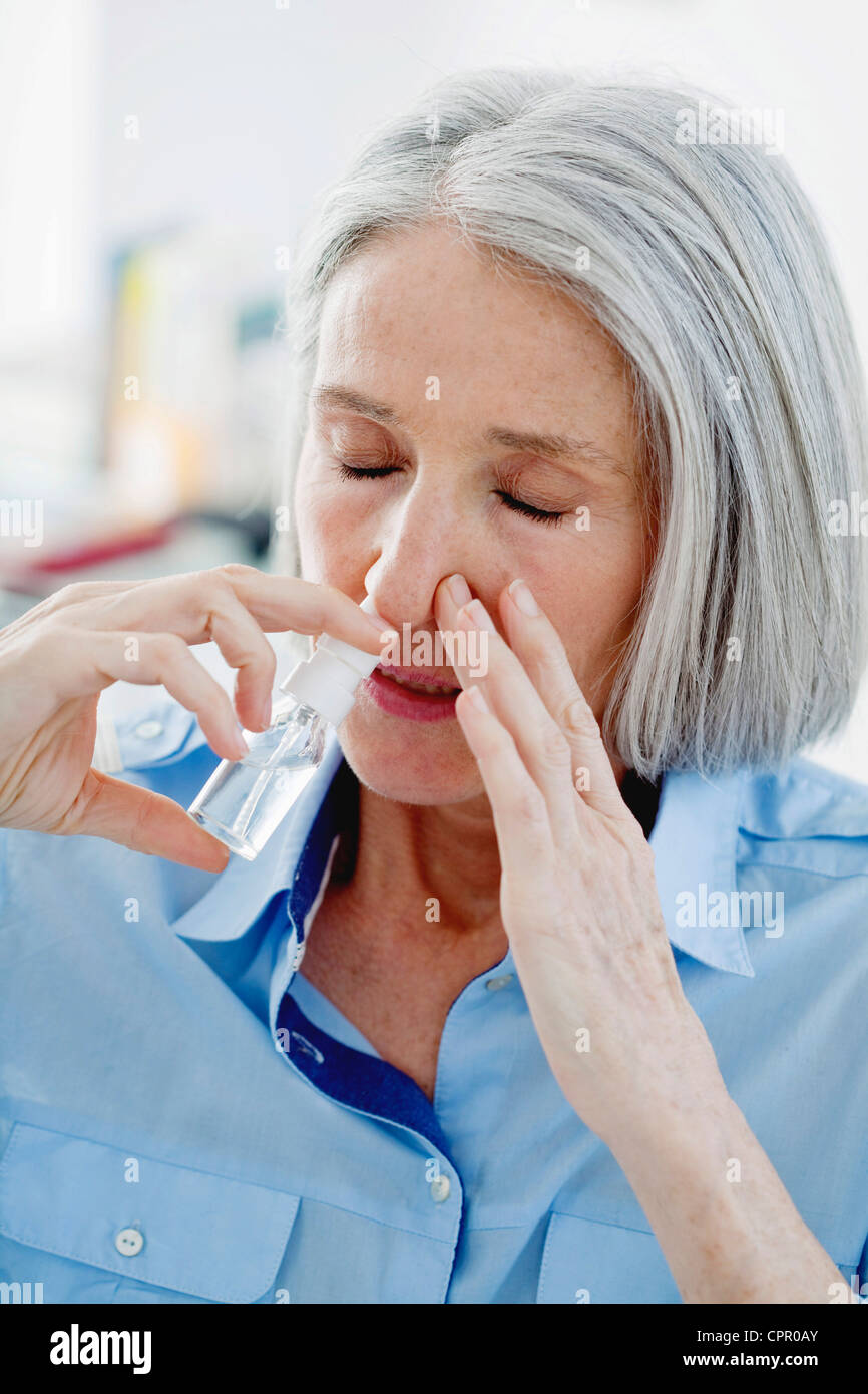 Noses spray hi-res stock photography and images - Alamy