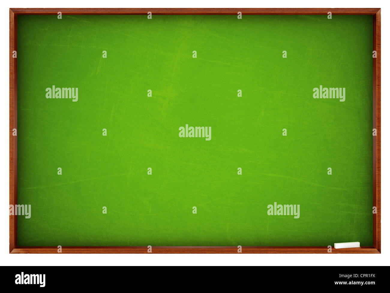 Green school board - isolated on white background Stock Photo - Alamy