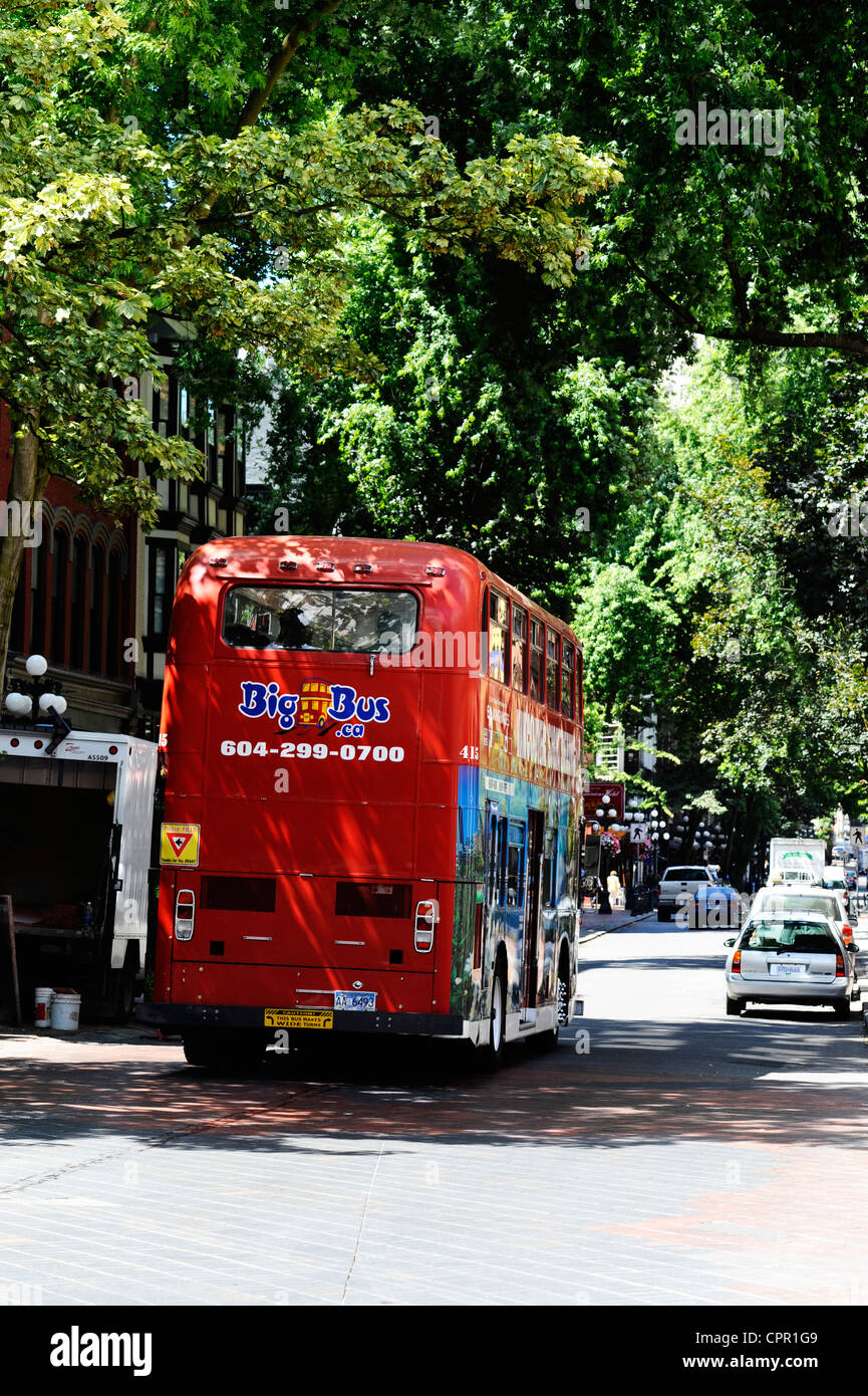 The Big Red Bus in Vancouver Stock Photo - Alamy