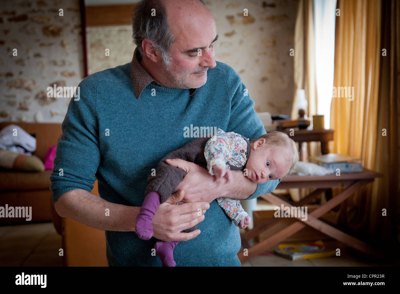FATHER & INFANT Stock Photo - Alamy