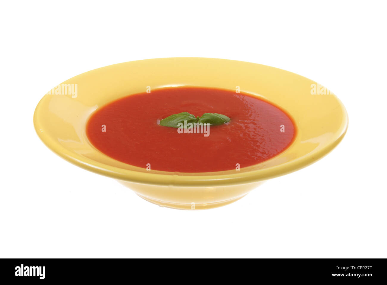 Soup on plate Cut Out Stock Images & Pictures - Alamy