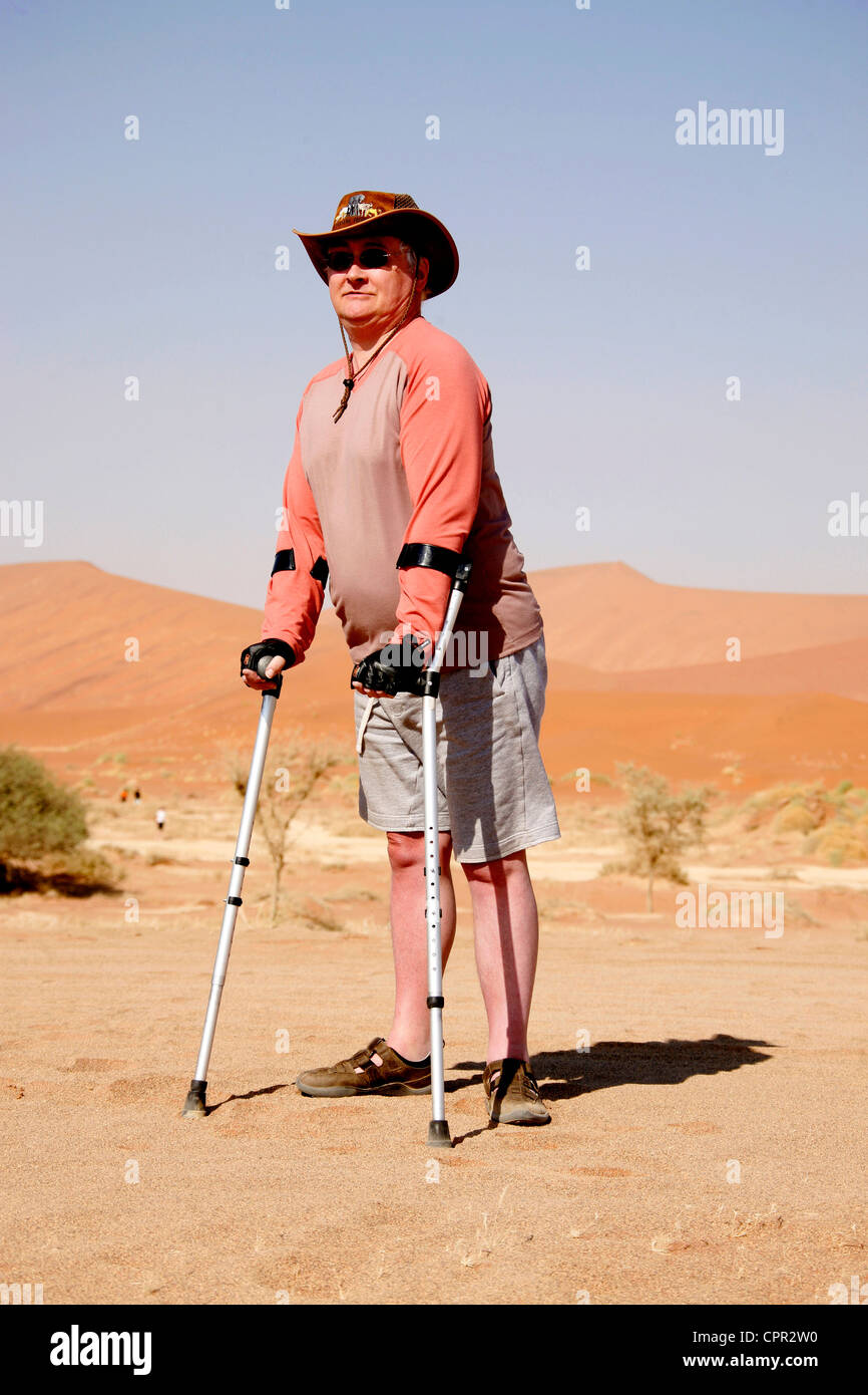 Exploring in Namibia isn't just for the able bodied Stock Photo - Alamy