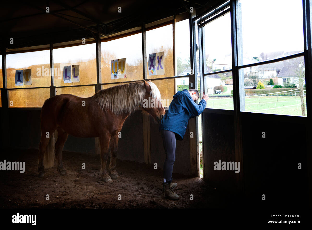 Hippotherapy handicapped hi-res stock photography and images - Alamy