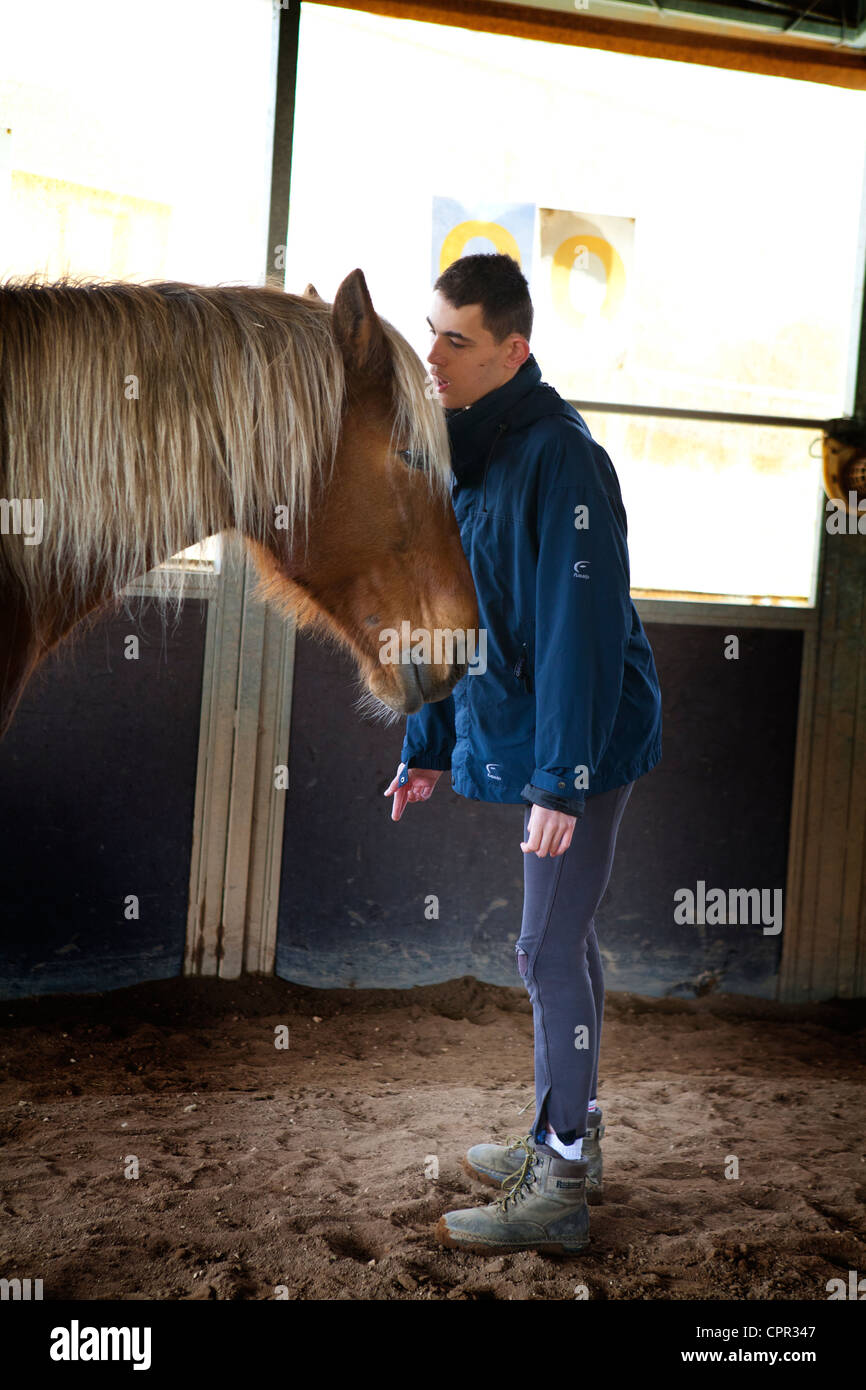 Hippotherapy handicapped hi-res stock photography and images - Alamy