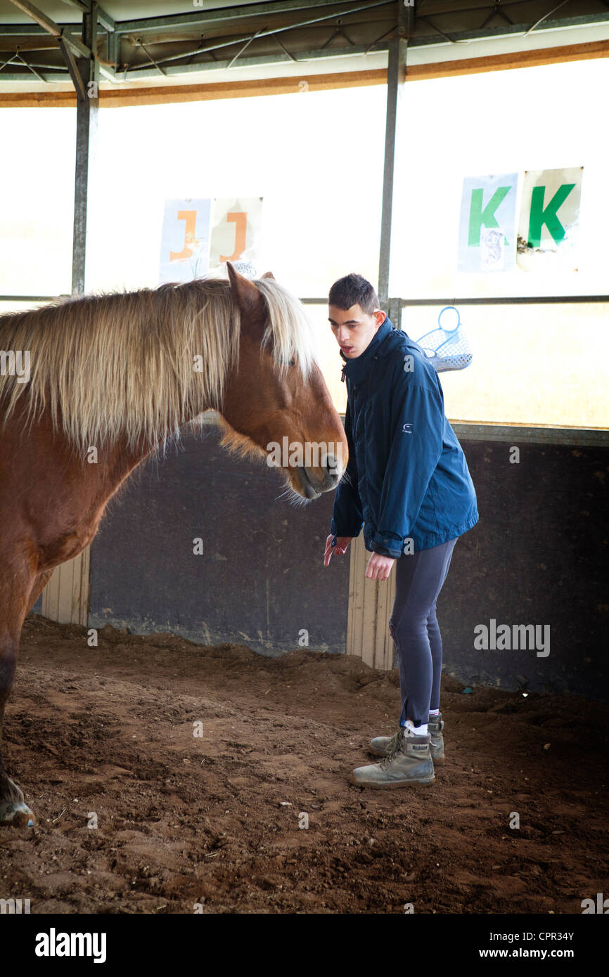 Hippotherapy handicapped hi-res stock photography and images - Alamy