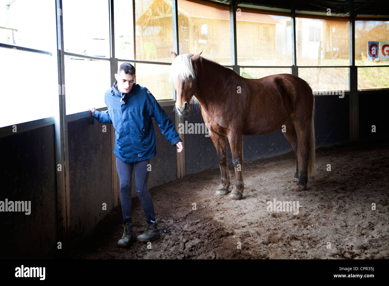Hippotherapy handicapped hi-res stock photography and images - Alamy