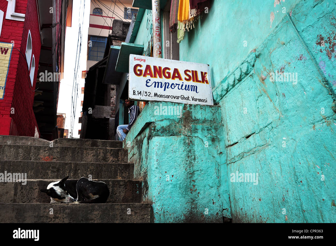 Steps in Varanasi, India Stock Photo - Alamy