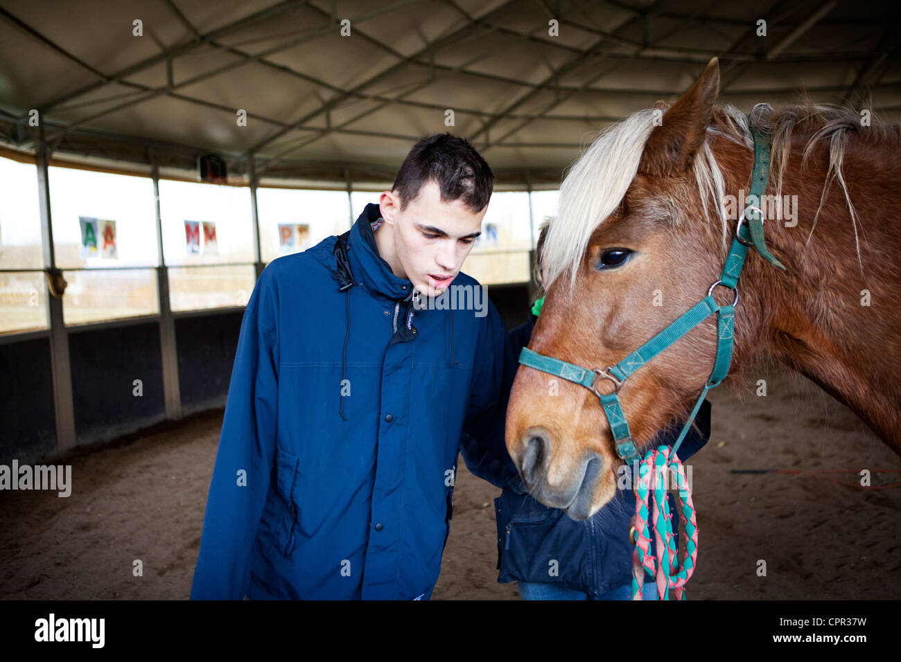Hippotherapy handicapped hi-res stock photography and images - Alamy