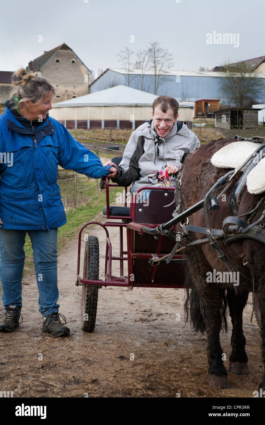 Hippotherapy handicapped hi-res stock photography and images - Alamy