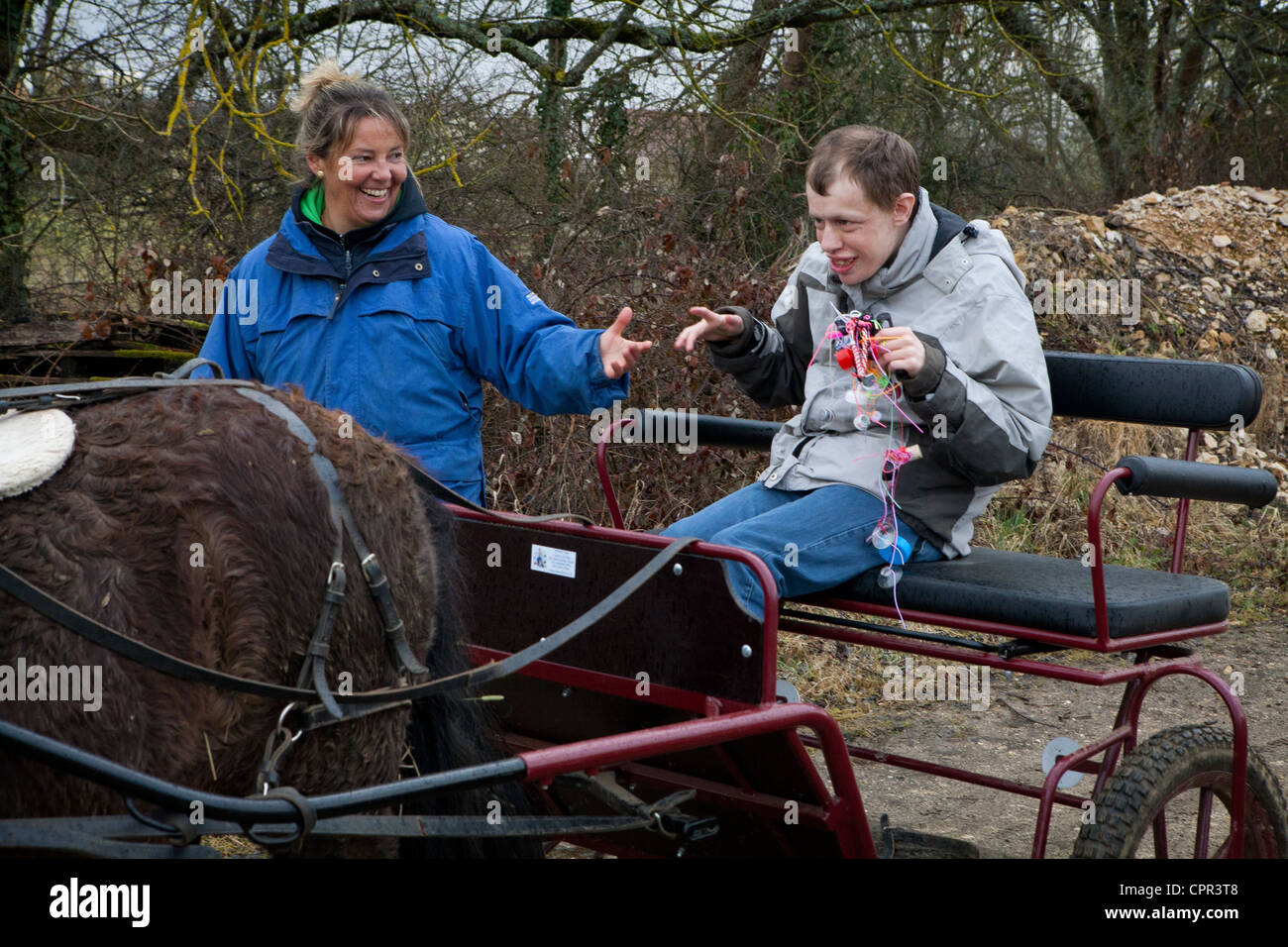 Hippotherapy handicapped hi-res stock photography and images - Alamy