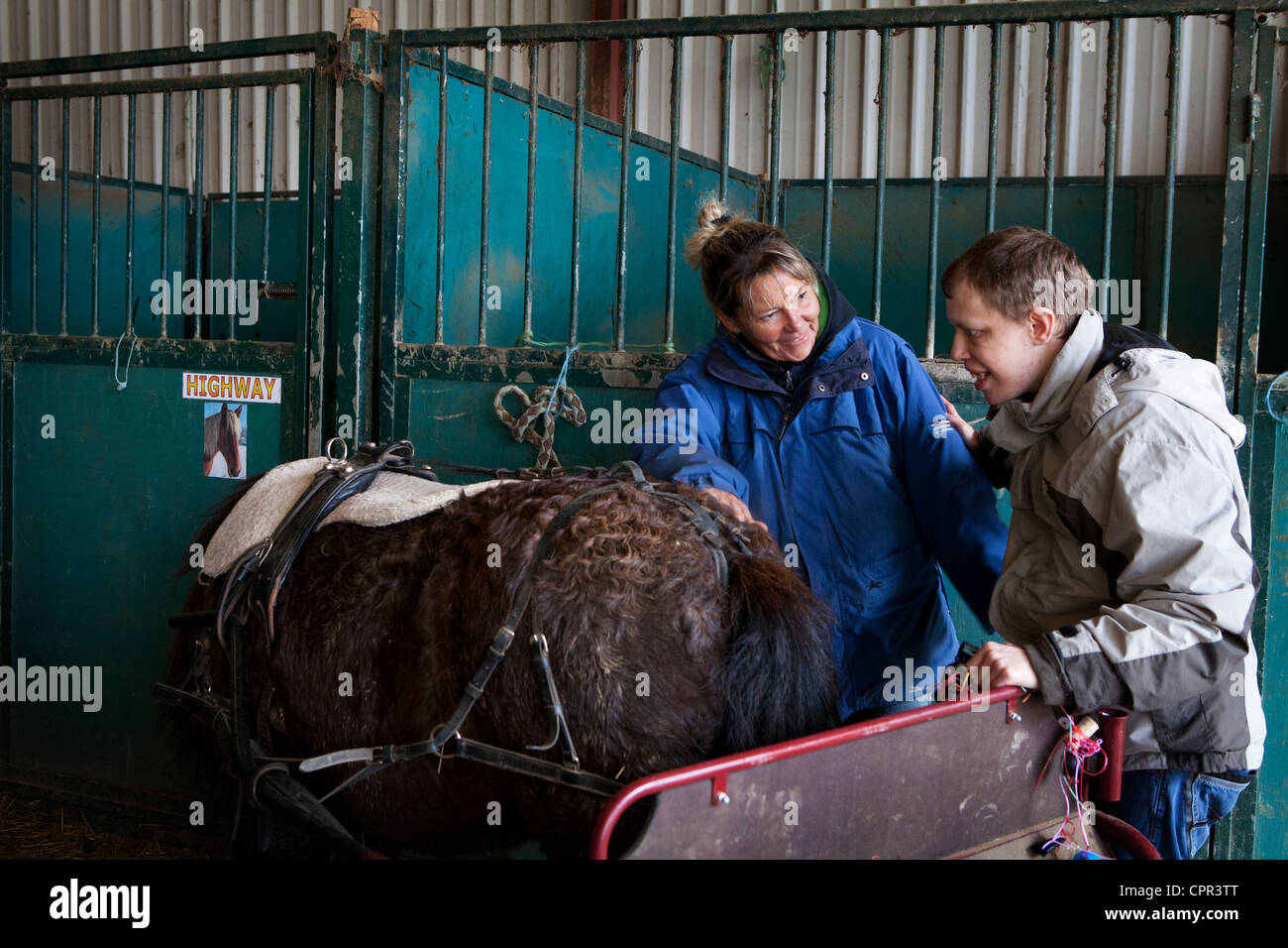 Hippotherapy handicapped hi-res stock photography and images - Alamy