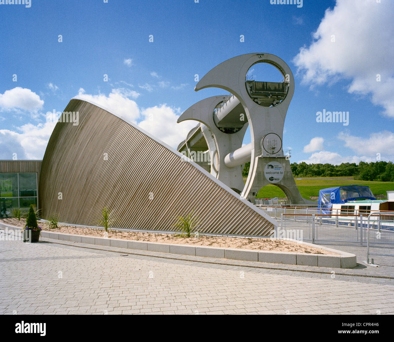 Falkirk Wheel Millennium civil engineering project Scotland Stock Photo ...