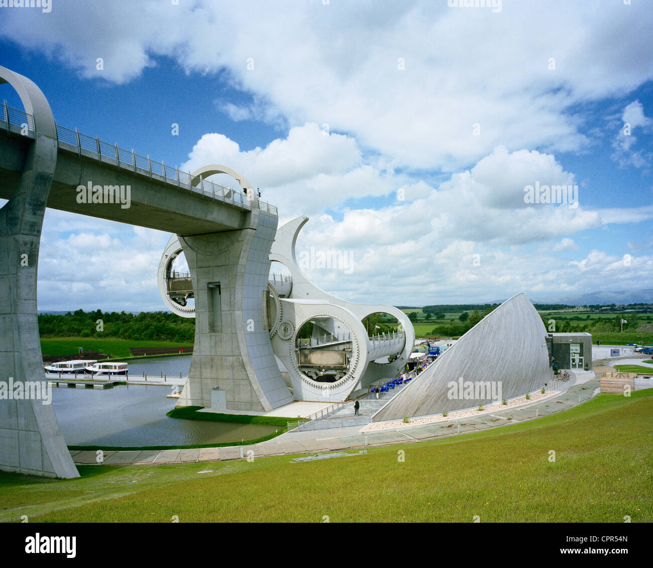 Falkirk Wheel Scotland in rotation Stock Photo - Alamy