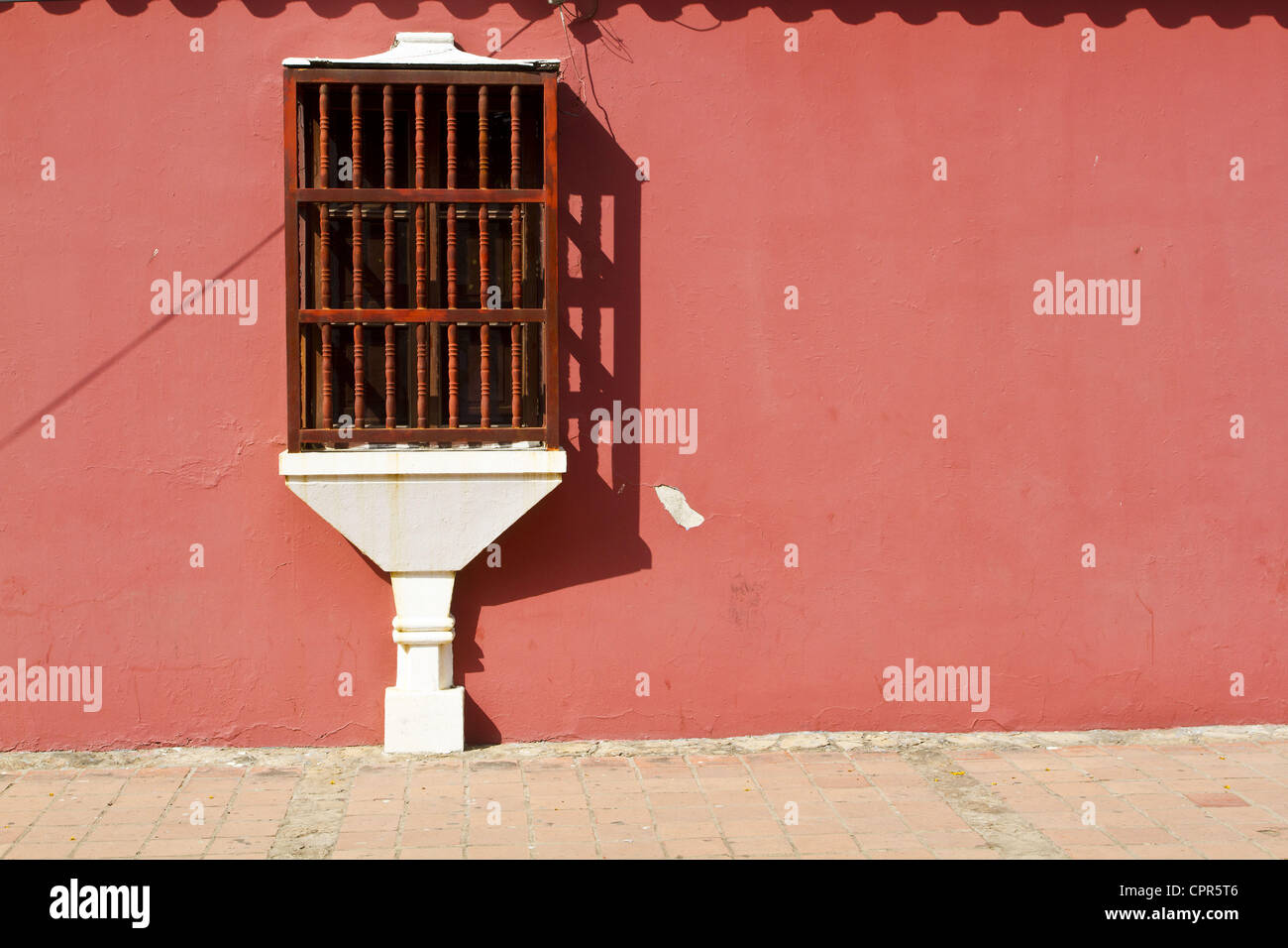 May 20, 2012 - Coro, Falcon, Venezuela - Window of a colonial house in ...