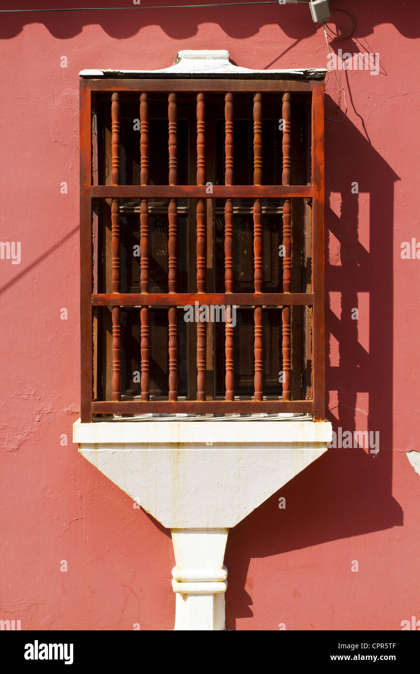 May 20, 2012 - Coro, Falcon, Venezuela - Window of a colonial house in ...