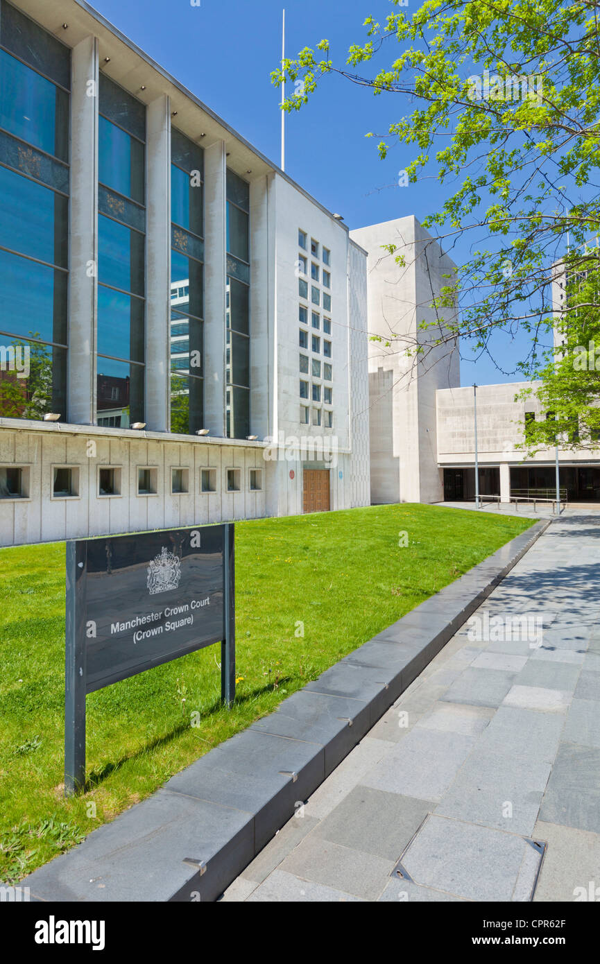 manchester crown court crown square Spinningfields Greater Manchester England UK GB EU Europe ...