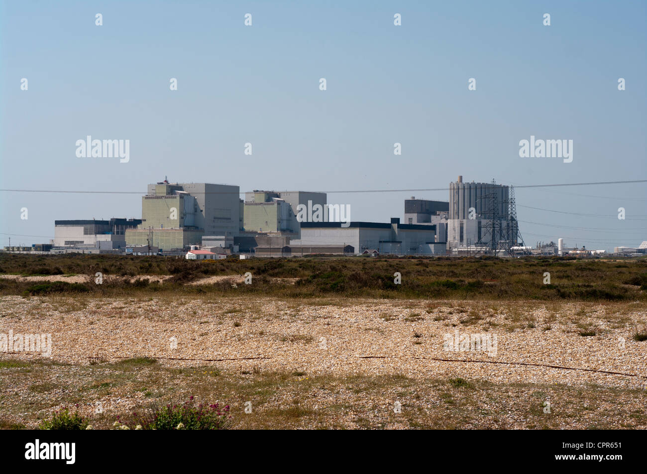 Dungeness Nuclear Power Station Kent Uk Seen Through Summer Heat Haze ...