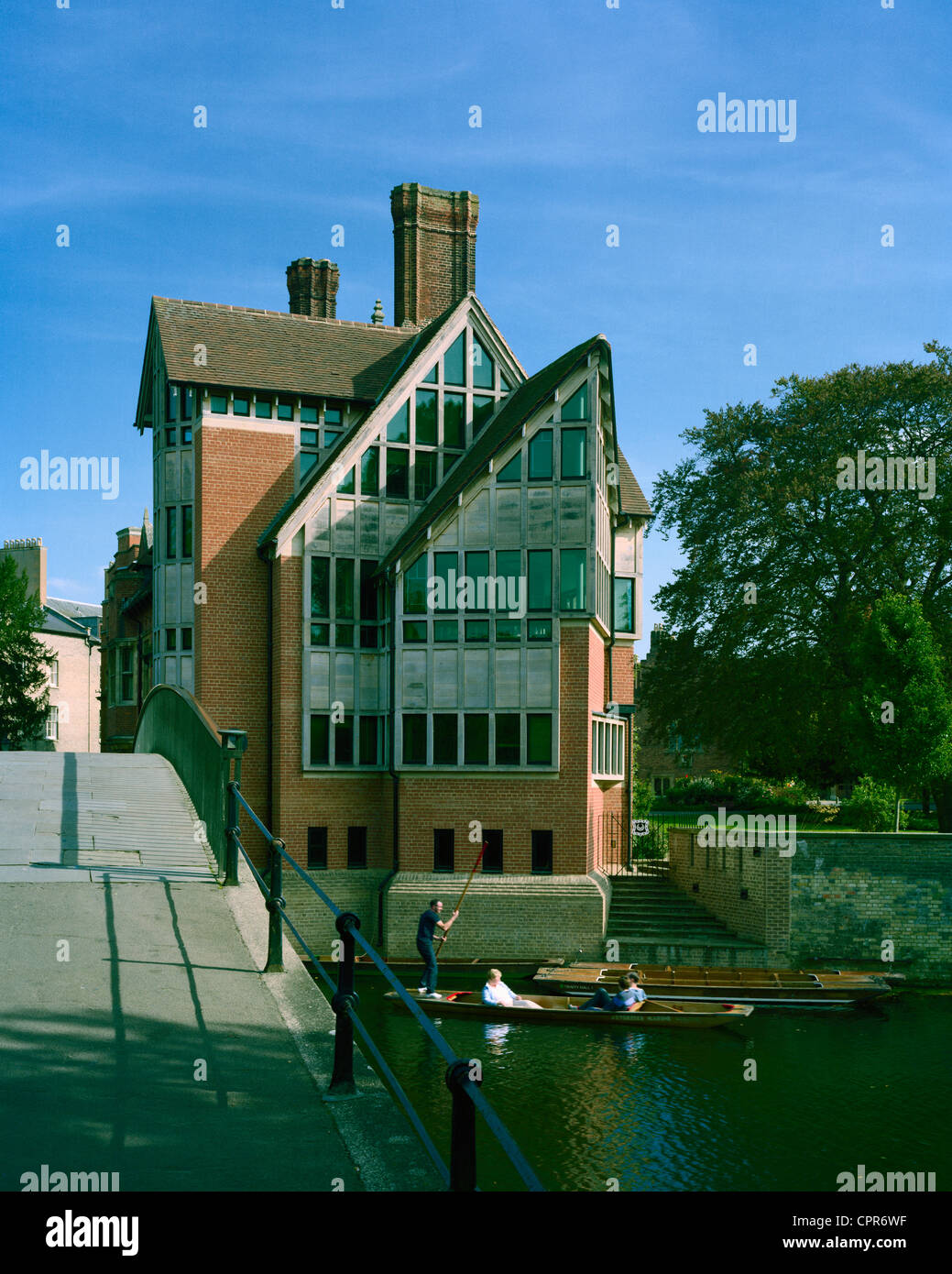 Trinity Hall Jerwood Library and Garret Hostel Bridge Cambridge England ...