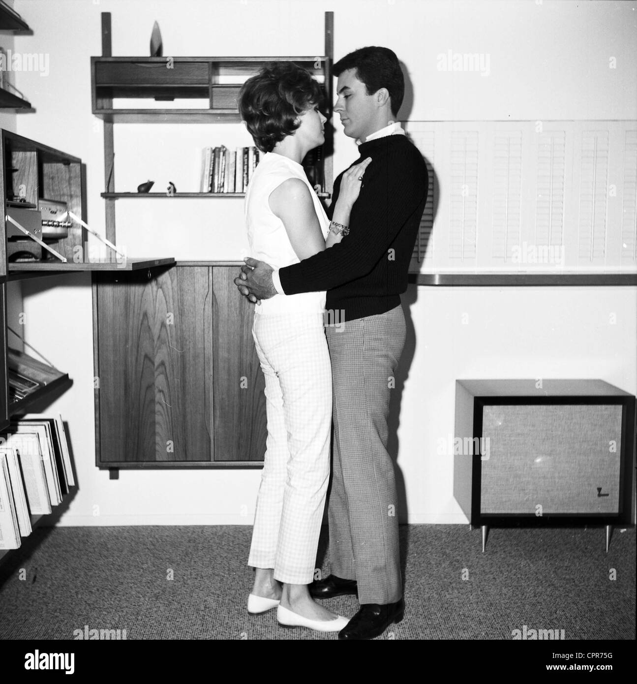 JAMES DARREN with wife Evy Norlund at home .Supplied by Photos inc ...