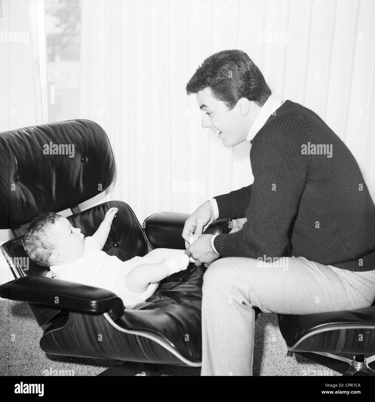 JAMES DARREN with son Christian Darren.Supplied by Photos inc.(Credit ...