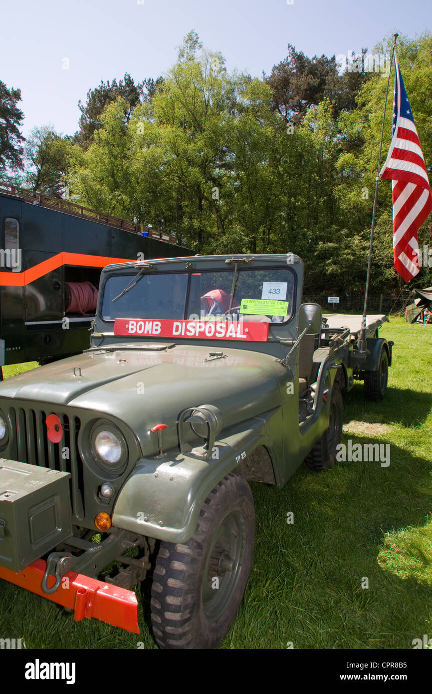 Bomb Disposal Vintage Vehicles on display at the Chipping Steam and ...