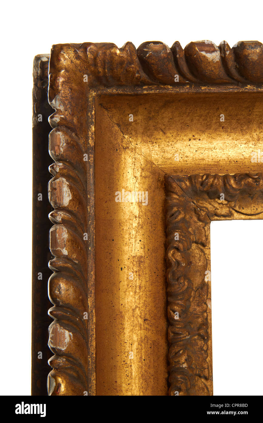 detailed frame corner in gold Stock Photo - Alamy