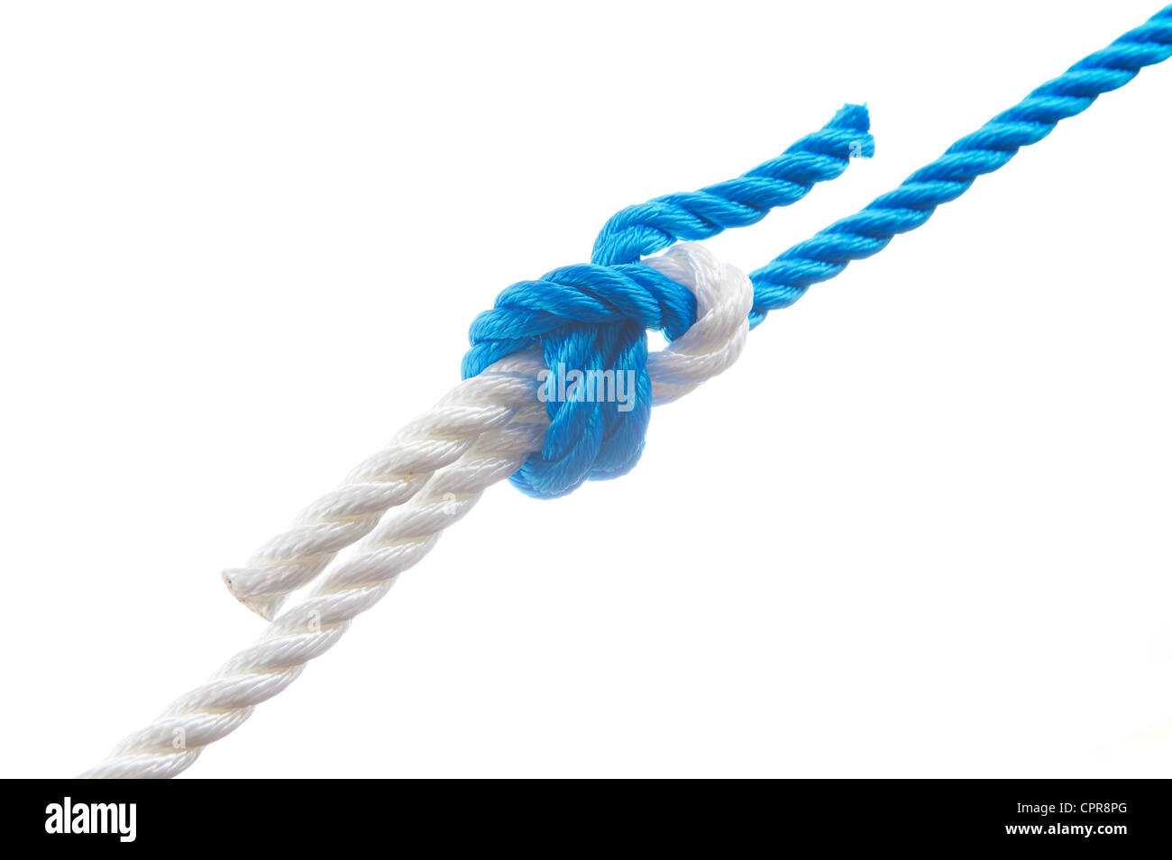 Double sheet bend isolated on white background Stock Photo - Alamy